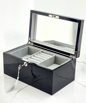 High Gloss Quality Black Jewellery Box | Jewellery Past and Present
