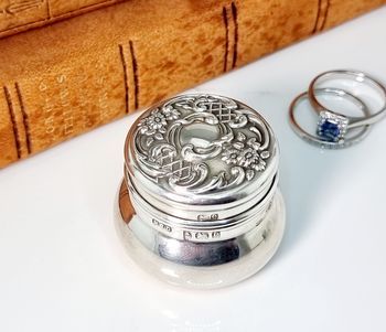 EDWARDIAN Sterling Silver Rouge Pot, London 1904. | Jewellery Past and ...